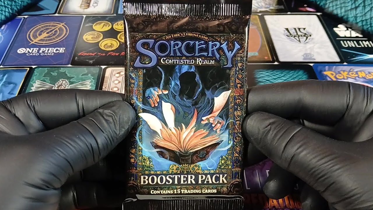 Sorcery Contested Realm TCG ENG booster pack opening - YouTube