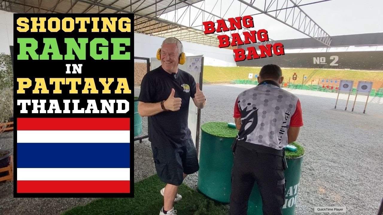 Shooting Range in Pattaya Thailand 🇹🇭 Fun with guns - YouTube