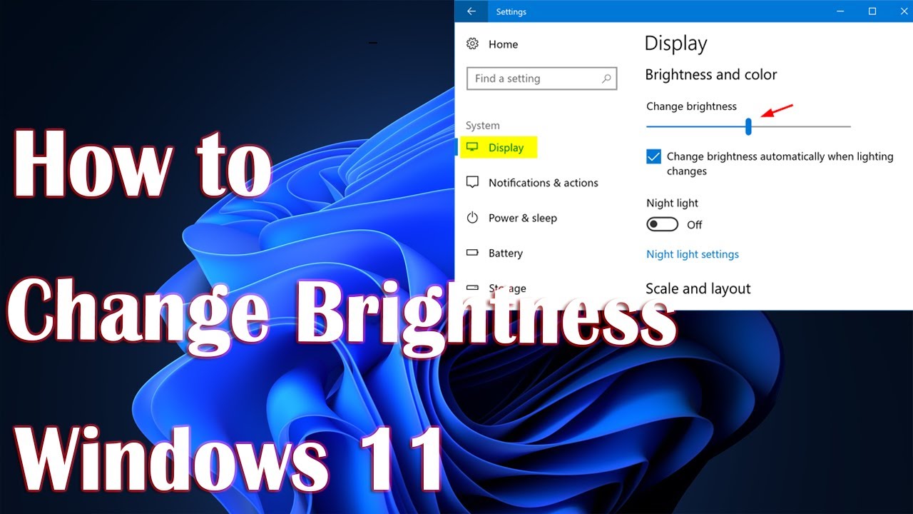 Change Screen Brightness On Windows 11 - 2 Fix How To - YouTube