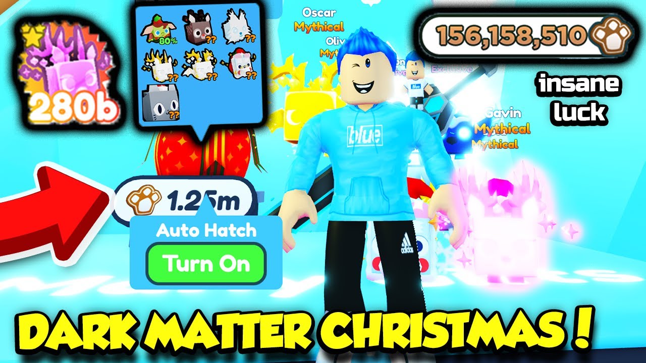 I GOT INSANE DARK MATTER CHRISTMAS MYTHICAL PETS In Pet Simulator X ...