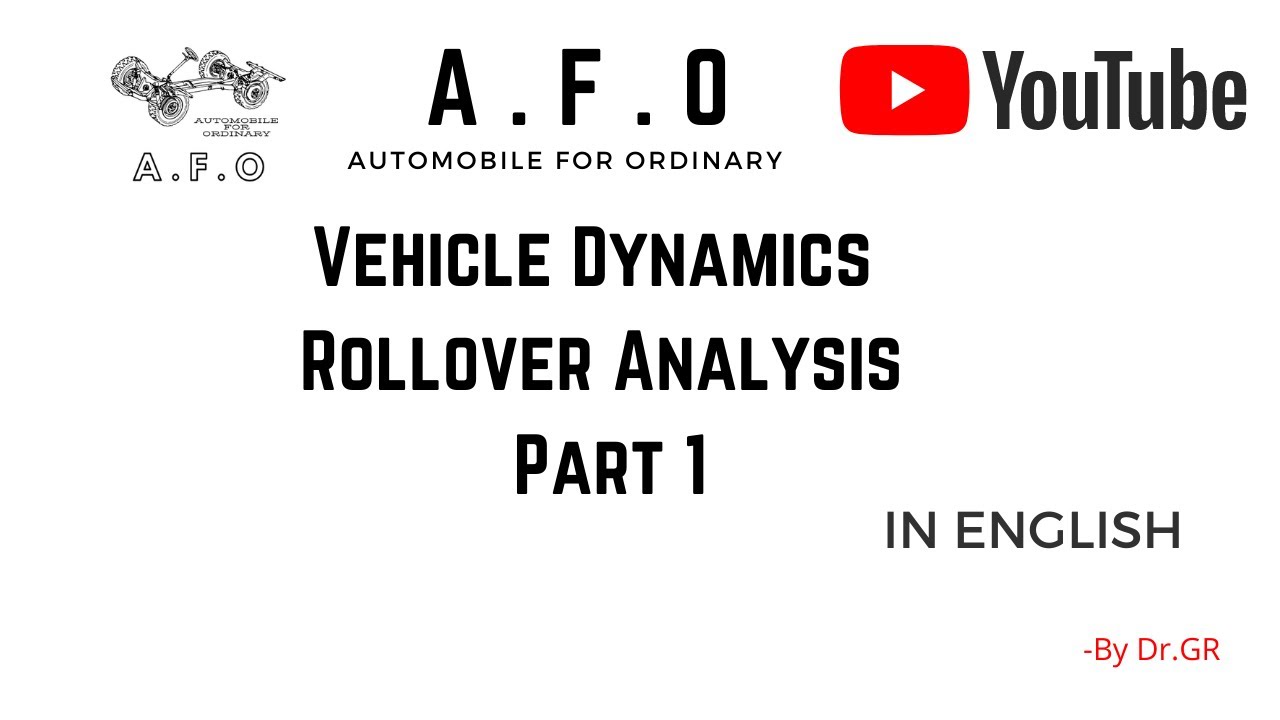 Vehicle Dynamics | Rollover Analysis | Part 1 - YouTube