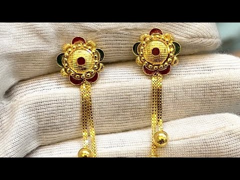 Gold Earrings Designs | gold earrings designs | Earrings | Earring ...