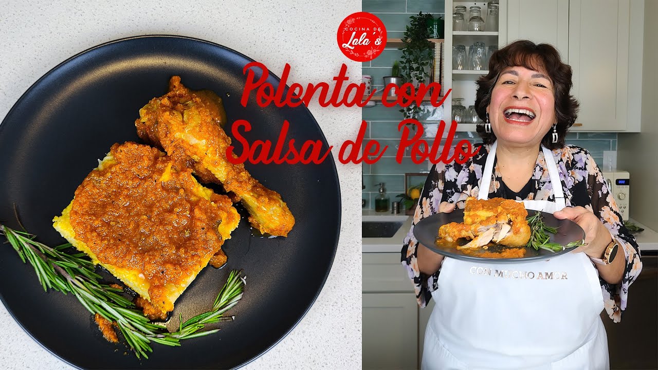 LA MEJOR Receta Polenta con Salsa de Pollo - YouTube