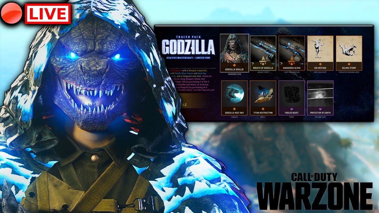 🔴WARZONE LIVE with BRAND NEW GODZILLA BUNDLE! - YouTube