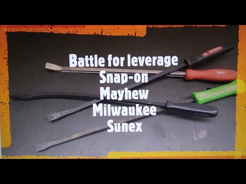 Pry Bar Torture Test Snap-on vs Mayhew vs Milwaukee vs Sunex