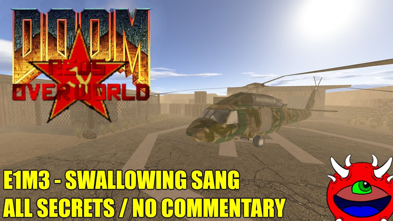 Doom 2: Reds Over World 2.0 - E1M3 Swallowing Sand - All Secrets No ...