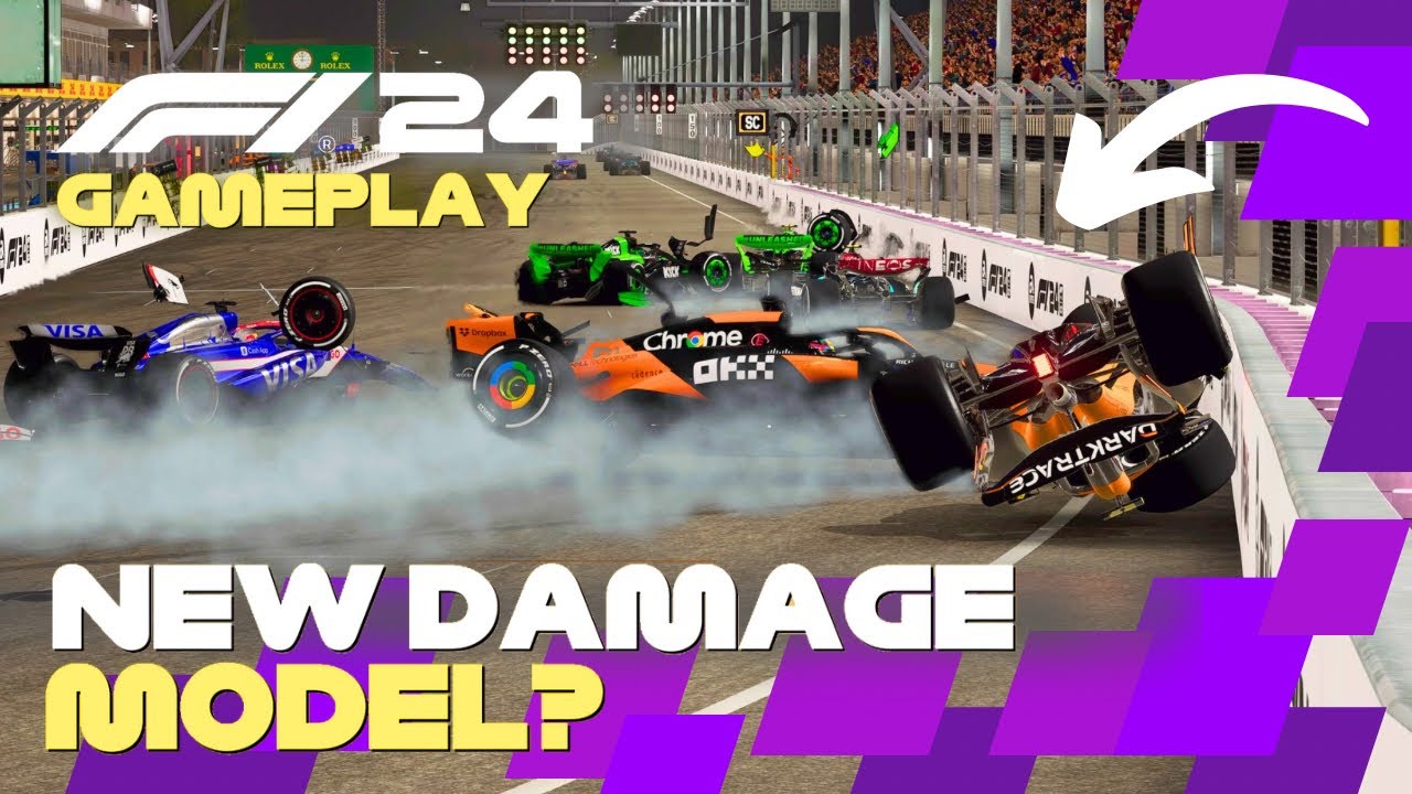 How Good is F1 24’s DAMAGE MODEL? | F1 24 Crash Test - YouTube