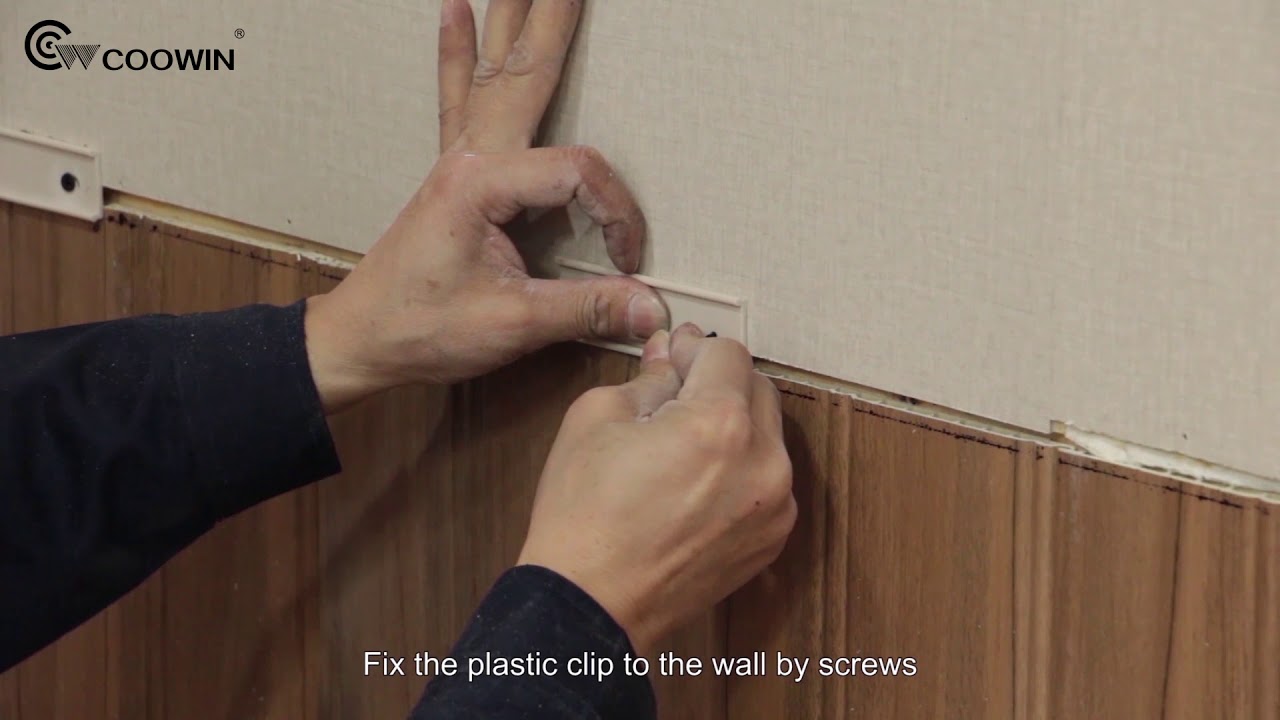 COOWIN Indoorwpc Decoration Joint Installation Guide - YouTube