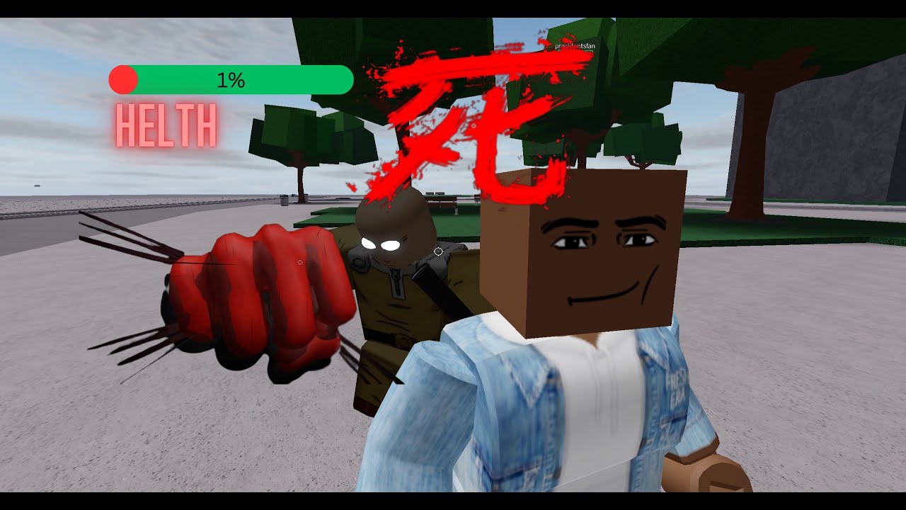 Low Health Baiting People into Death Punch Counter || Roblox The ...