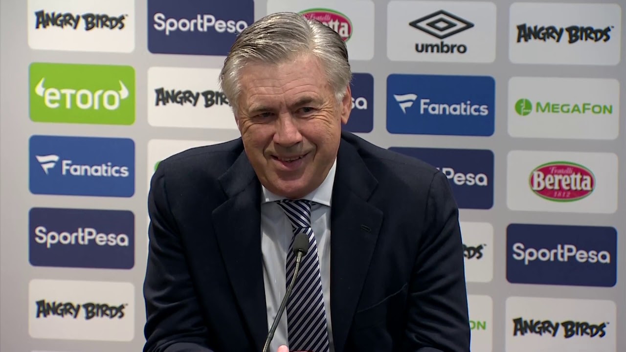 Ancelotti is unveiled as new Everton manager - YouTube