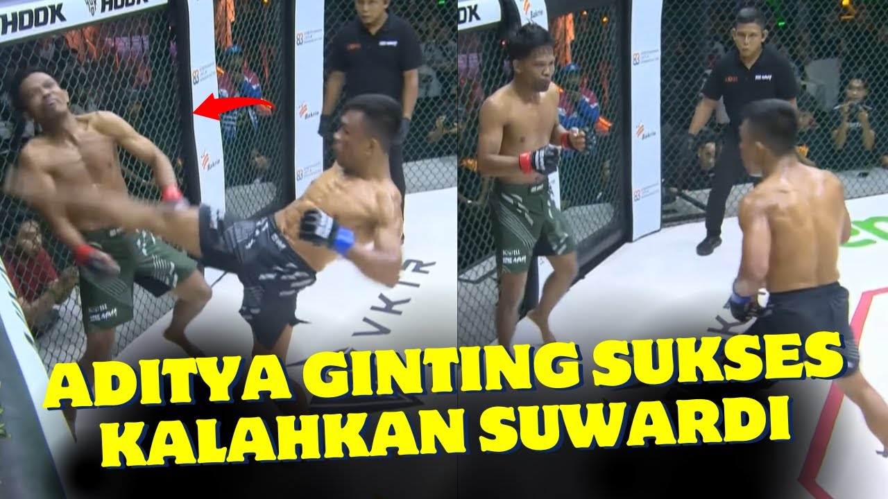 SUWARDI KALAH🔥Suwardi vs Aditya Ginting Fight Night 86 !! " Aditya Ginting Pensiunkan Suwardi ...