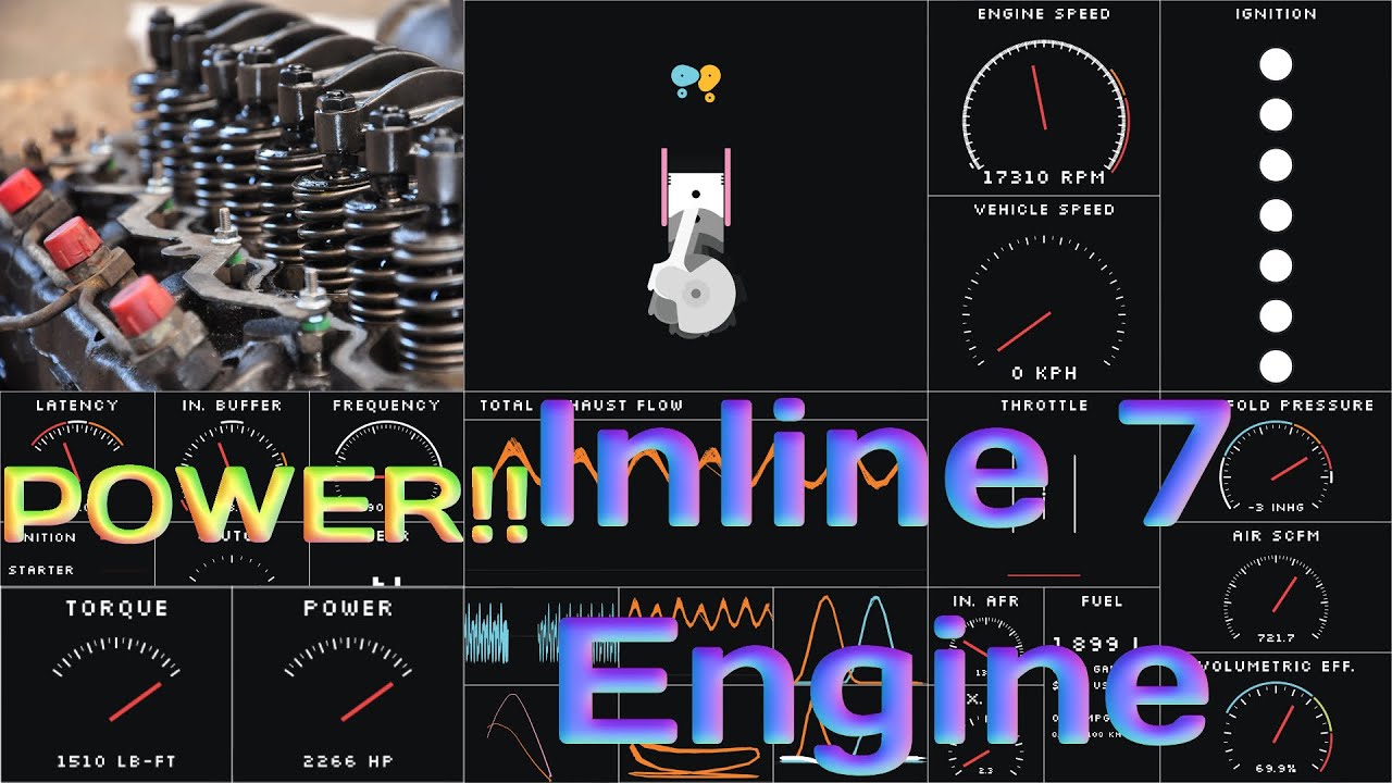 2200 HP Inline 7 Engine - Engine Simulator - YouTube
