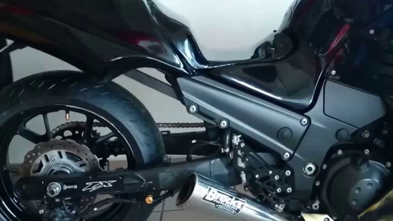 Kawasaki zzr zx14 rear suspension - YouTube