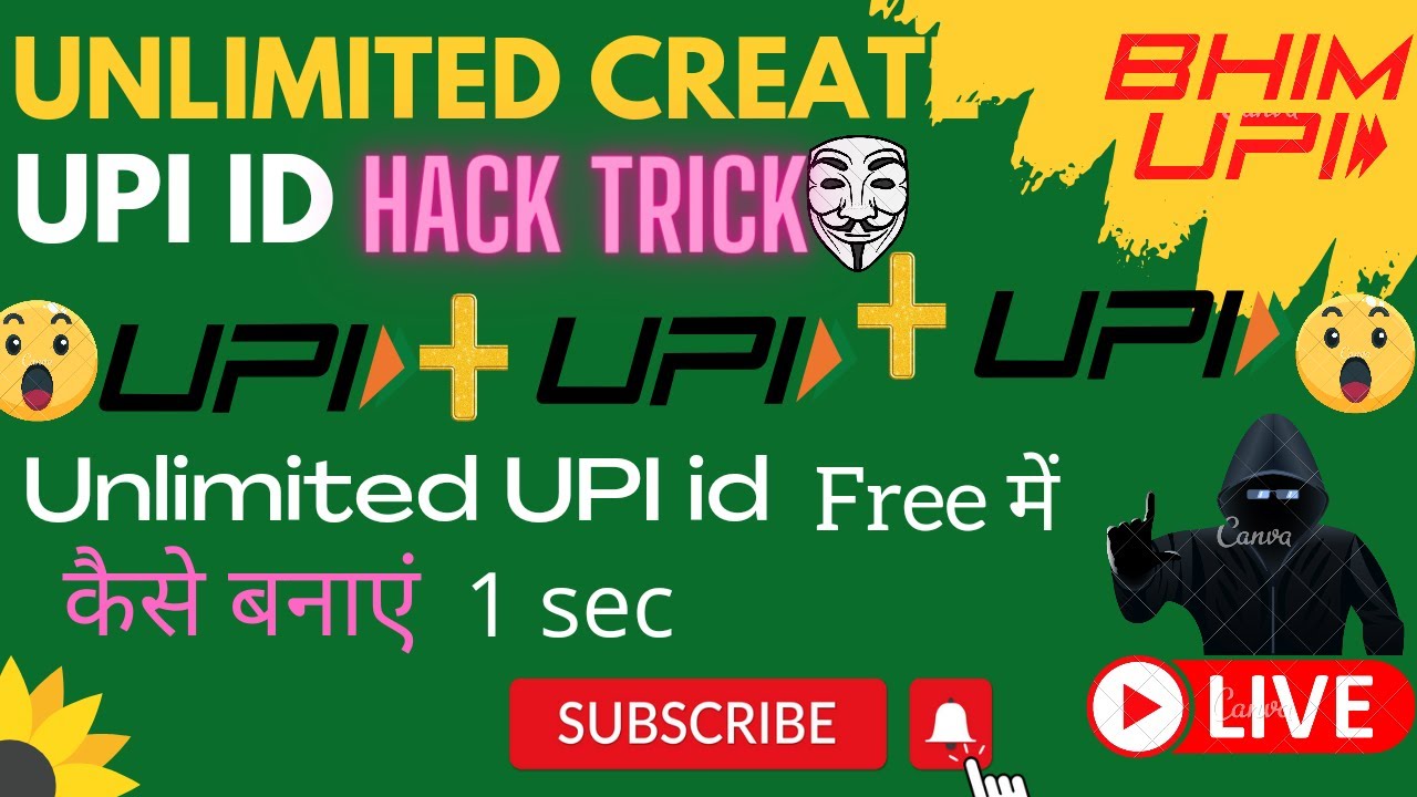 How to create unlimited UPI id | Unlimited UPI id create kaise kare ...
