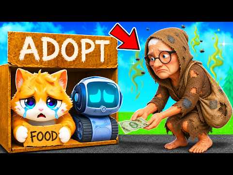 We Got ADOPTED By A POOR Granny! (I Am Cat VR)