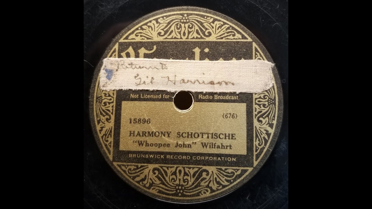 POLKA TIME! "Whoopee John" Wilfahrt / Harmony Schottische / Vocalion ...