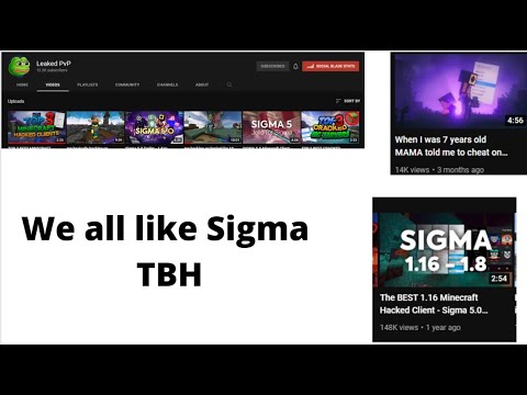 Sigma hacked client. (Leaked pvps edit) - YouTube