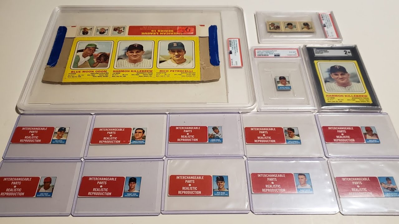 Transogram Baseball Card Tabletop for Sammy Thunder Mickey Mantle ...