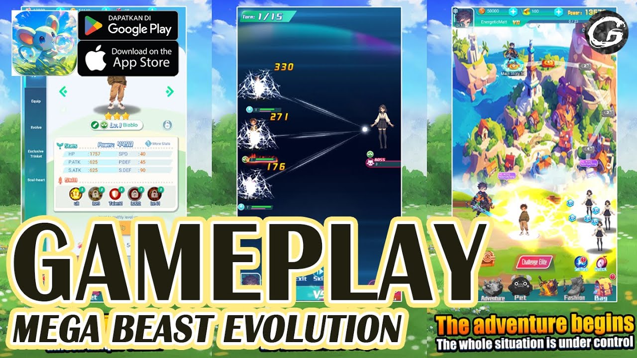 Mega Beast Evolution Gameplay - Mobile Game (Android/IOS) - YouTube
