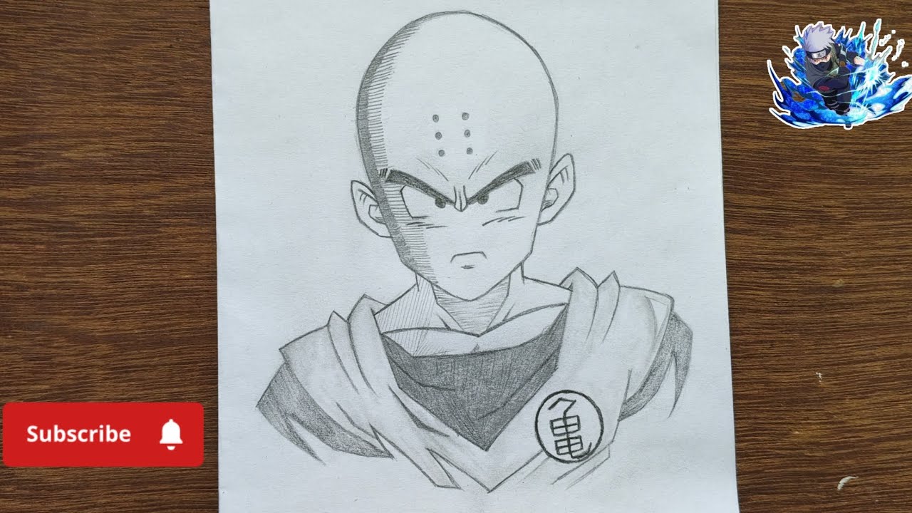 How To Draw Krillin From Dragon Ball/easy anime drawing step by step ...