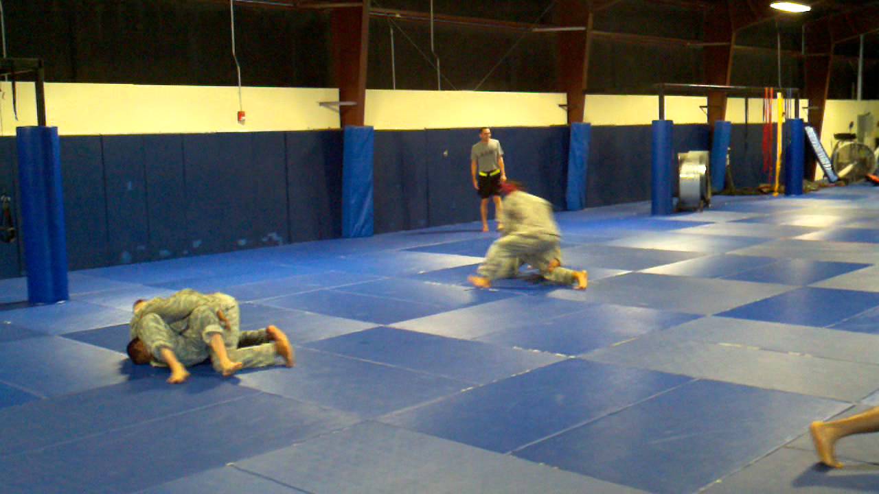 Fort Riley Combatives Team Traning- Backflip - YouTube