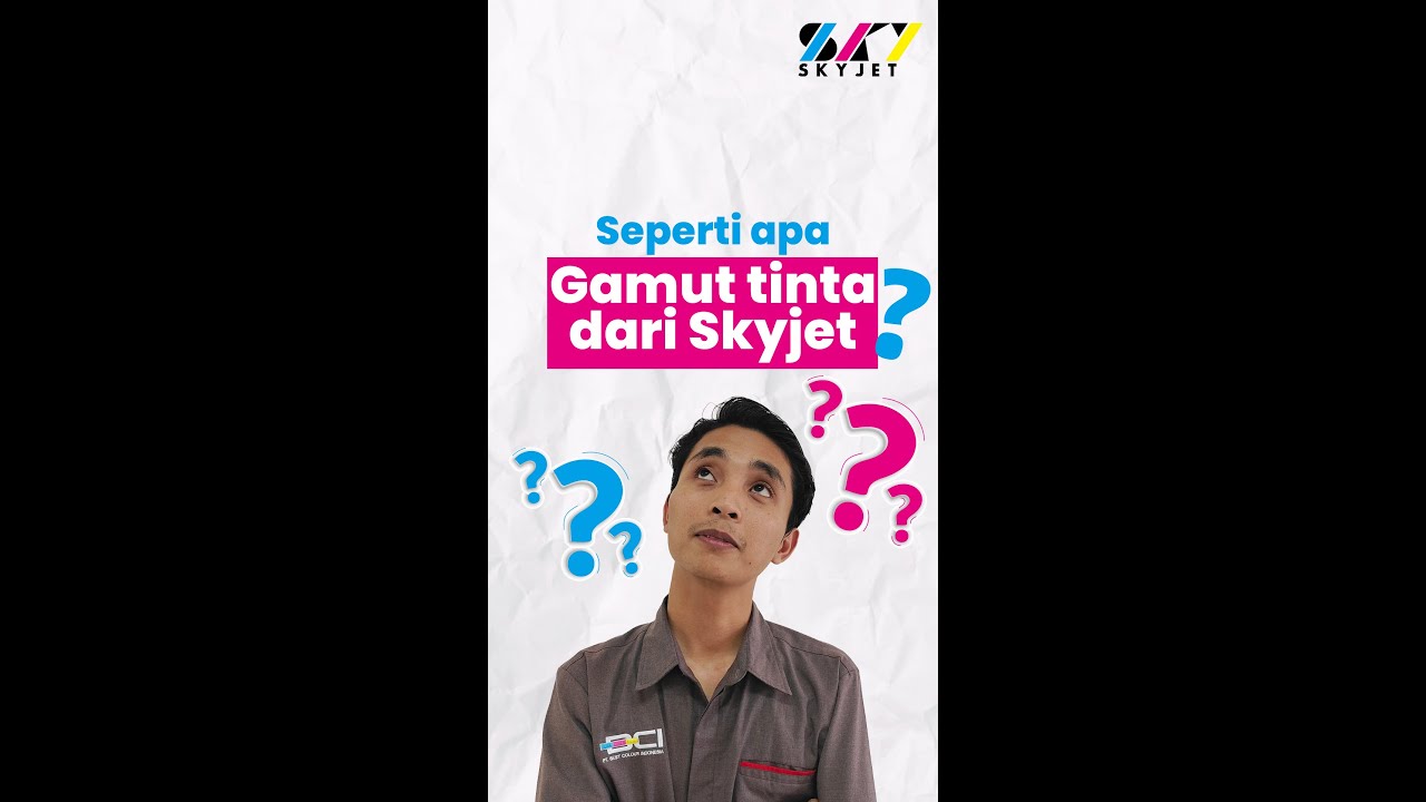 Gamut warna tinta solvent Skyjet - YouTube