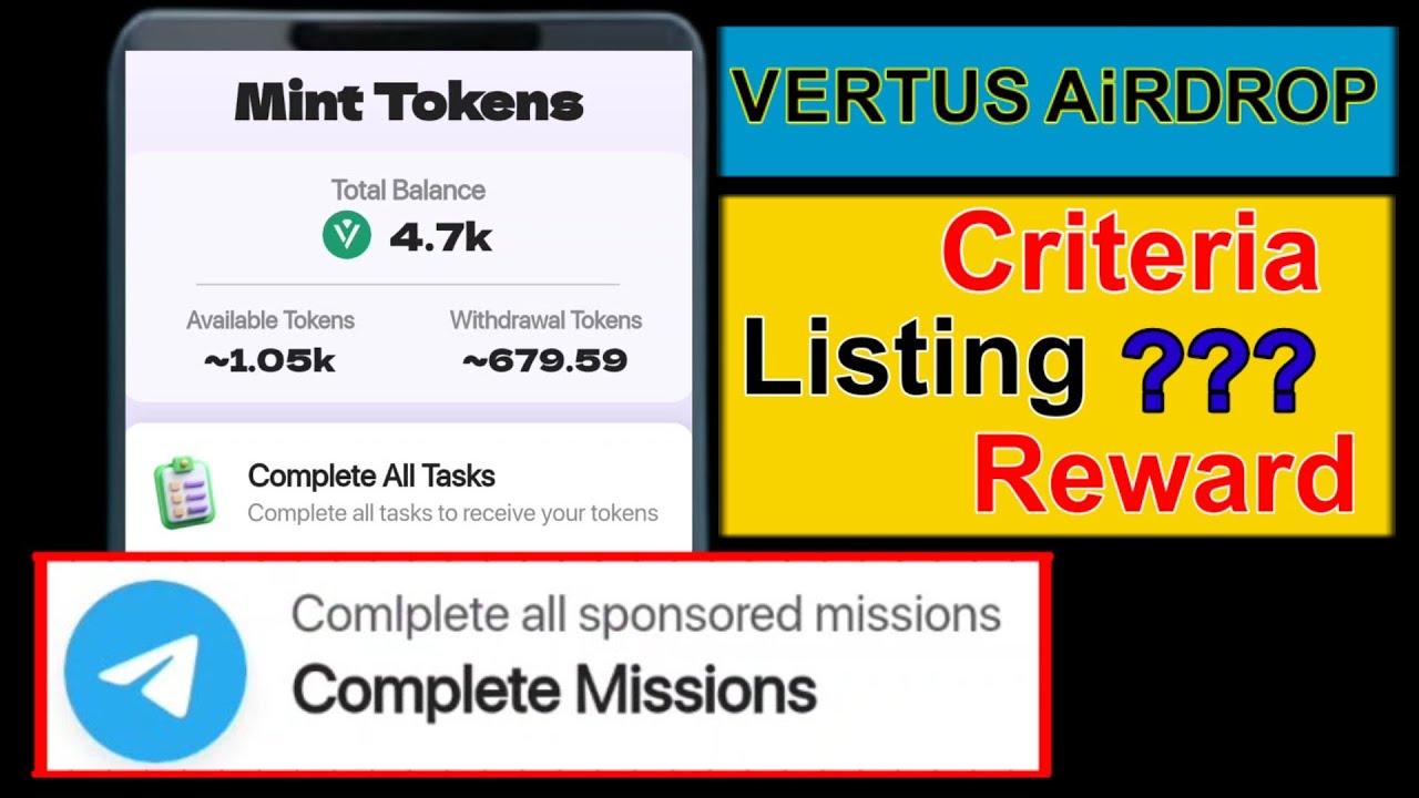 Vertus mission complete | vertus airdrop new update | vertus total ...
