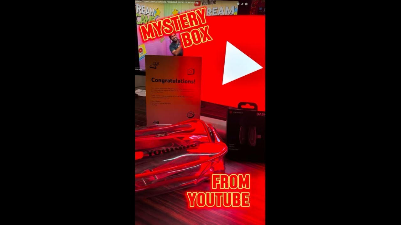 YouTube gave me a Mystery Gift Box ️🔥 #shorts #youtube #mystery - YouTube
