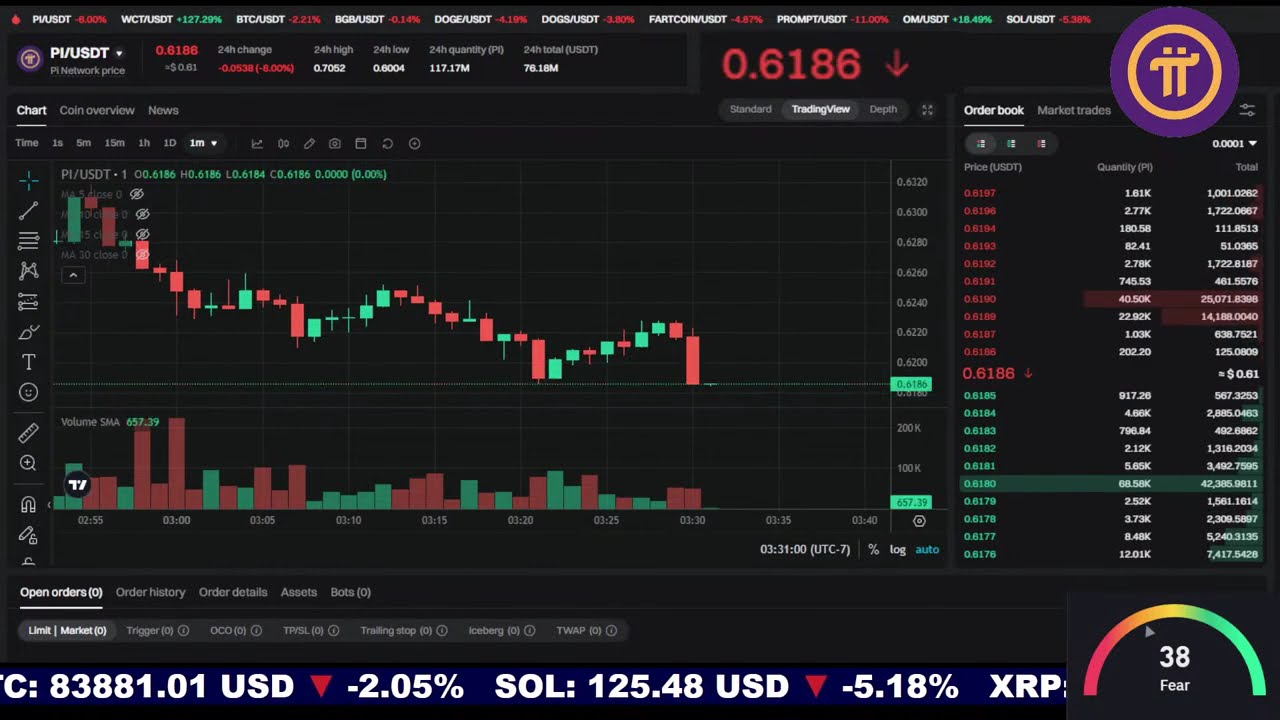 🔥 Pi Network | $PI Live Current Price 📈 LIVE Chart Watch 🚀 #Pi 🟢 - YouTube