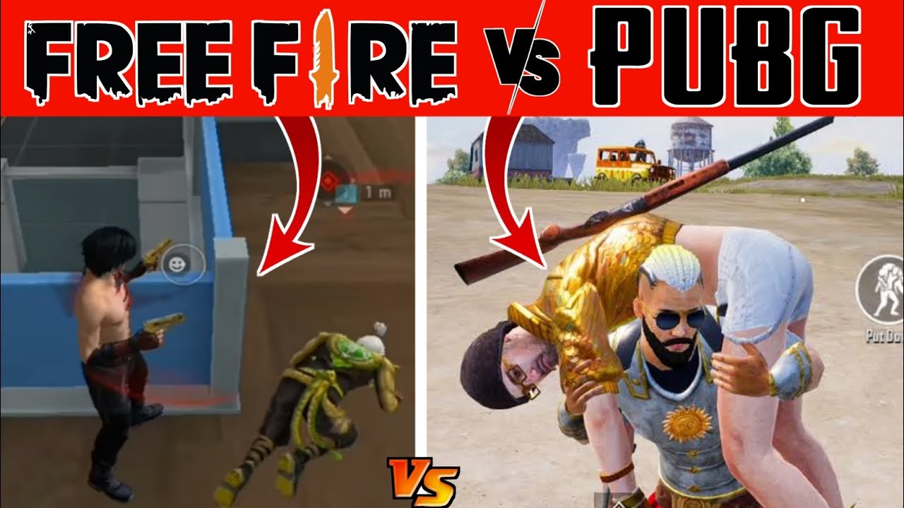 Free Fire vs Pubg 😎 | Free Fire vs Pubg Comparison 😈 - YouTube