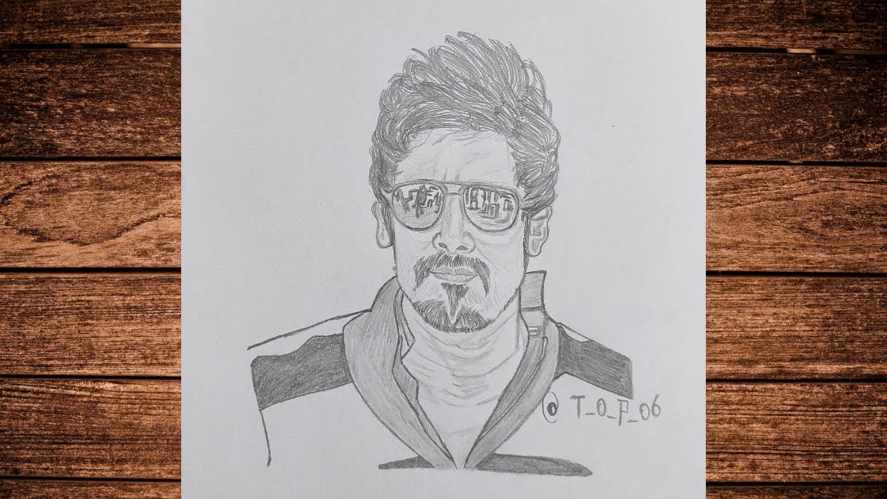 How to draw Vikram #viral #vikram - YouTube