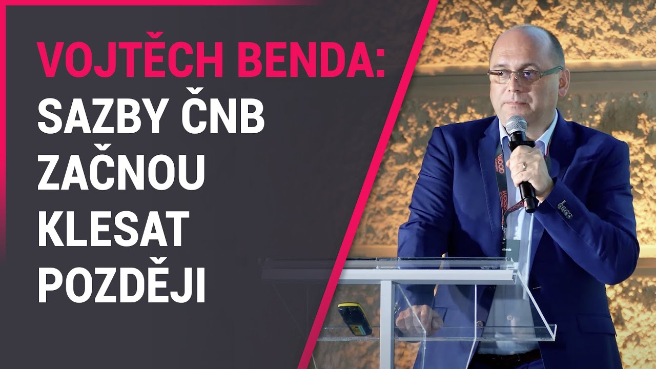 Vojtěch Benda: Sazby ČNB začnou klesat později, na návrat k inflačnímu ...