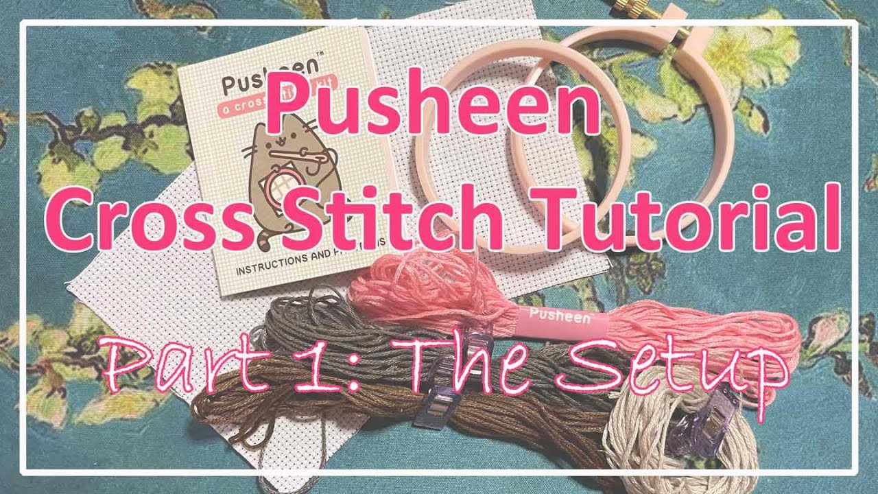 Counted Cross Stitch Tutorial Using the Pusheen Cross Stitch Kit - Part ...
