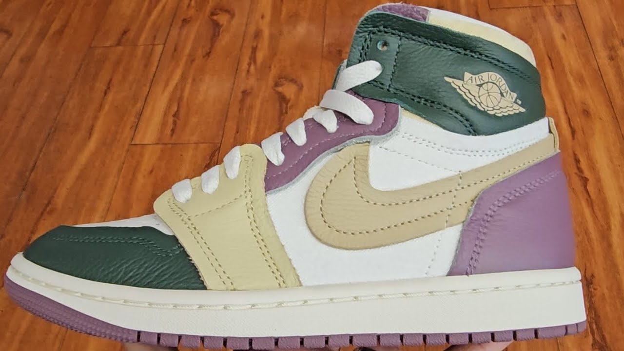 Nike Air Jordan 1 High Method of Make Galactic Jade 4K POV / Don Alpha ...