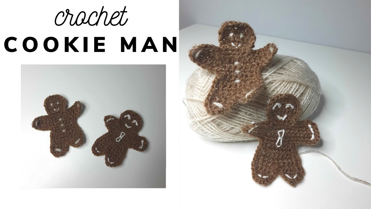 Crochet Cookie man | Gingerbread Man | Crochet Christmas Ornaments ...