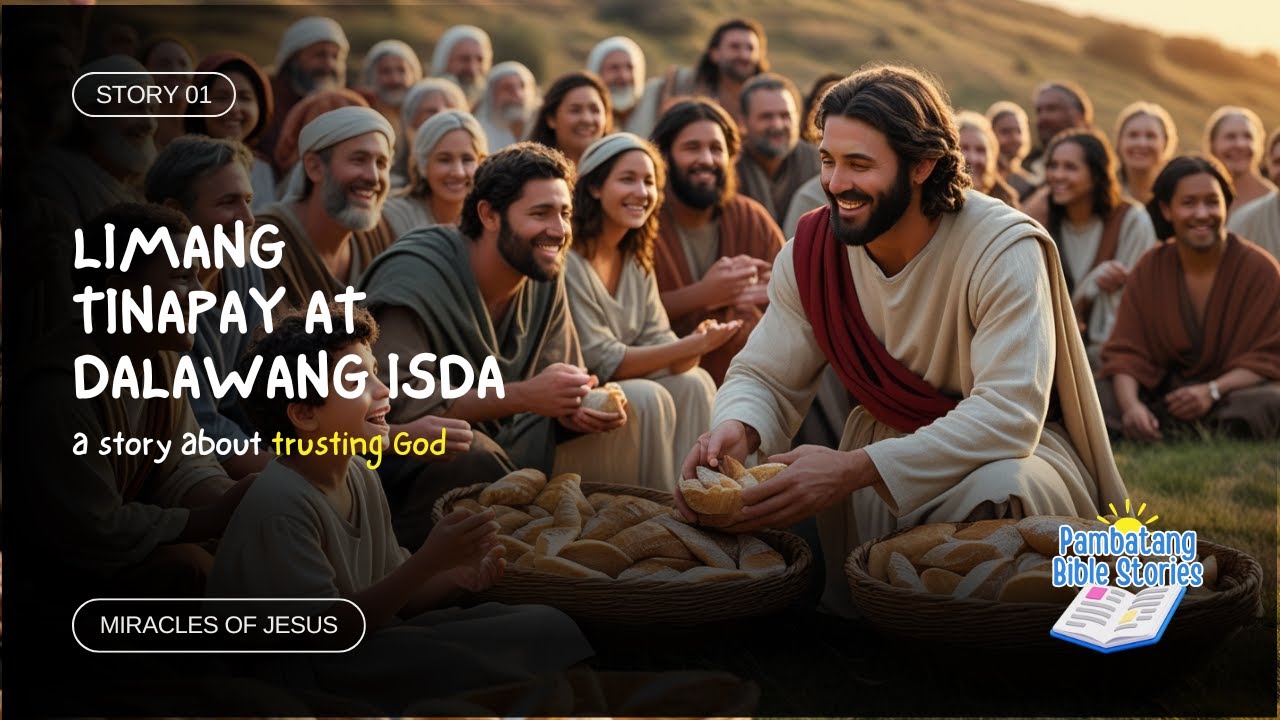 Limang Tinapay at Dalawang Isda | Feeding the 5000 (Tagalog Animated ...