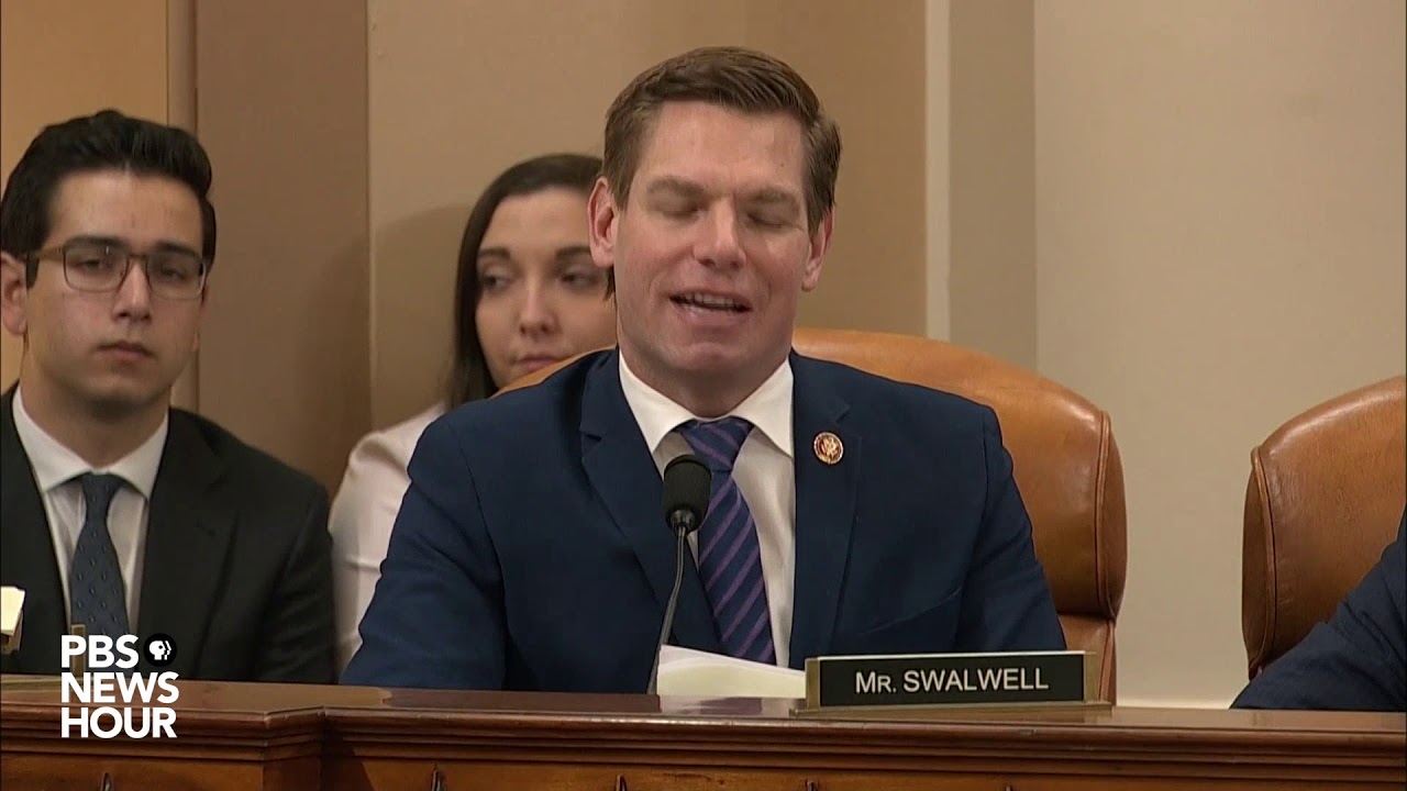 WATCH: Rep. Swalwell argues Trump abused his power | Trump's first ...