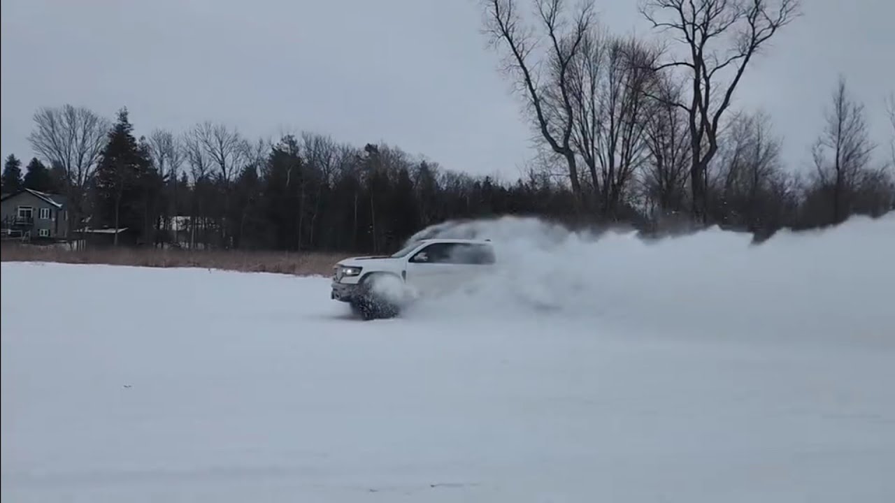 1200hp Ram TRX on ice! - YouTube