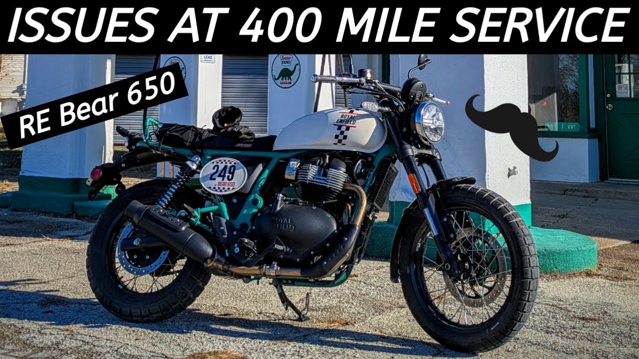 RE Bear 650 First Oil Change & 400 Mile Crap - Wahoo! - YouTube
