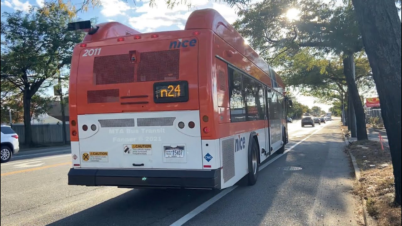 NICE Bus EXCLUSIVE: 2021 Gillig BRT+ CNG 2011 n24! - YouTube