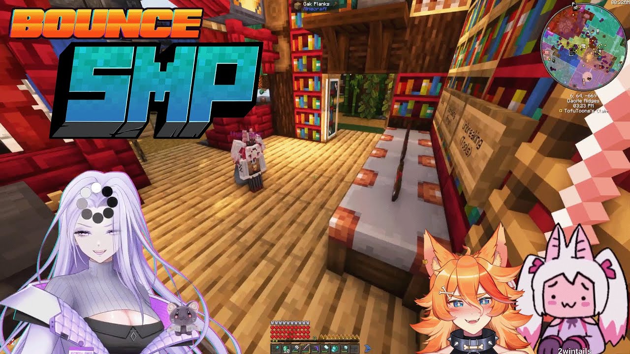 Playing Minecraft Bounce SMP with Buffpup and 2wintails - YouTube
