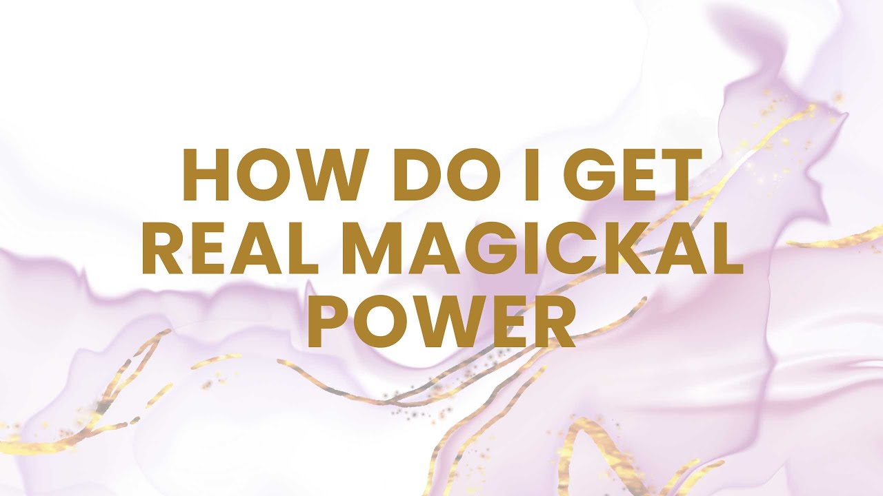 How To Have Real Power As A Magical or Spiritual Practitioner - YouTube