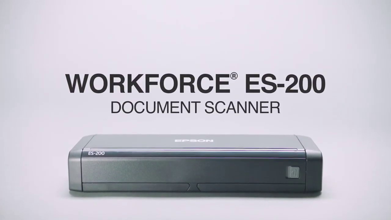 Epson WorkForce ES-200 Scanner | Overview - YouTube