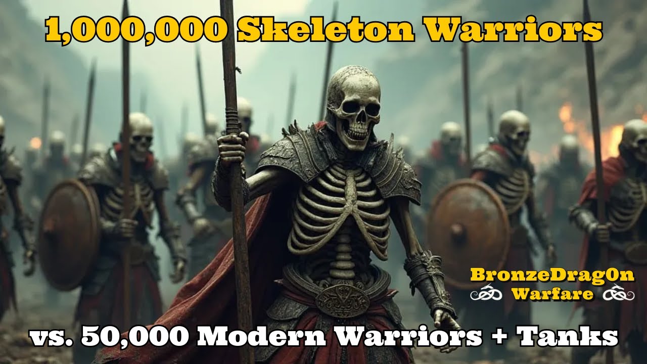 50,000 Modern Troops vs 1 Million Skeleton Warriors Who WINS? UEBS 2 ...