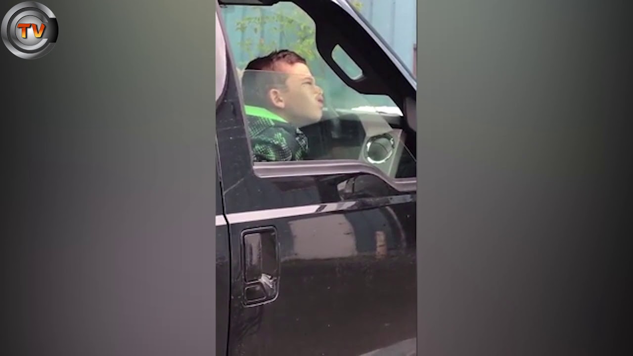 Boy squashes face up against car window as it winds down | CCTV NEWS ...