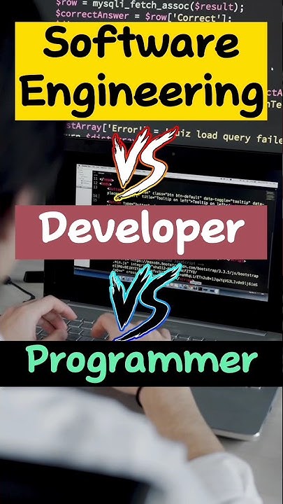 🔥☝️Software Engineer Vs Developer Vs Programmer🔥☝️ #shortsfeed #techtips #pctips #cse - YouTube