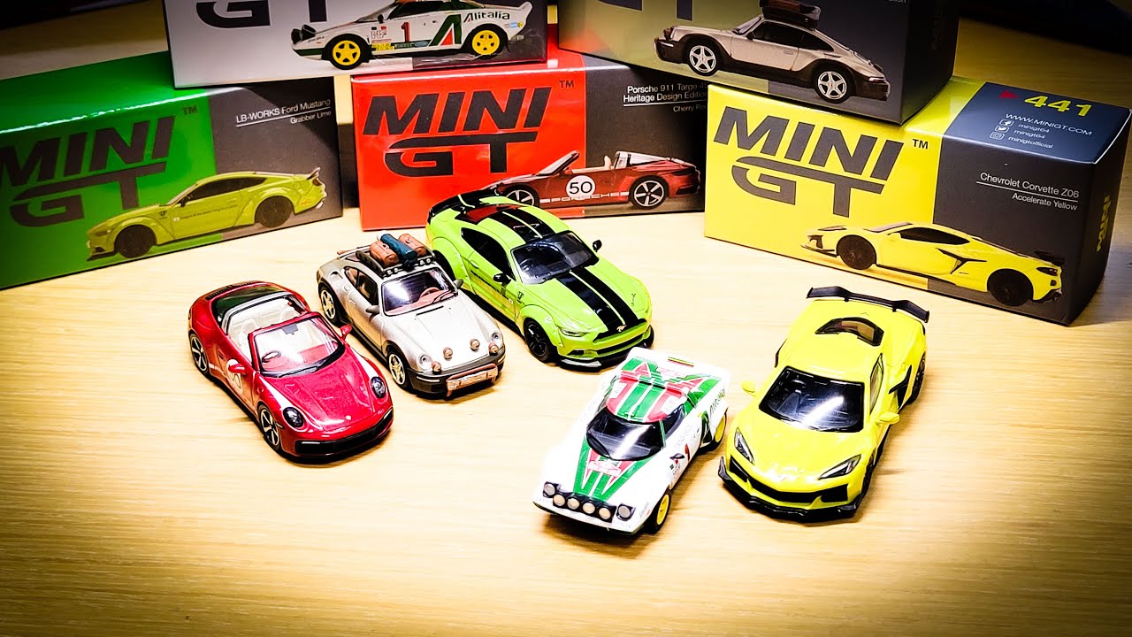 MINI GT Ruf Rodeo | Porsche 911 Targa 4S | Lancia Stratos HF# 1 | LB ...