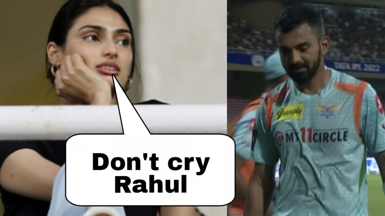 Watch Kl Rahul Wife Athiya Shetty Give Emotional reaction when Rahul out 17 run vs CSK - YouTube