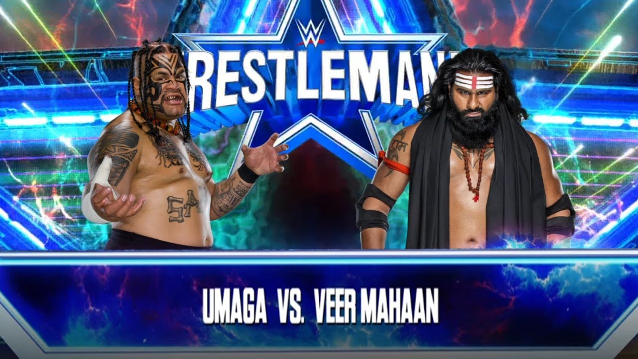 WWE 2k23 Umaga Vs Veer Mahaan Full Match | Will Veer Mahaan Be Able To ...