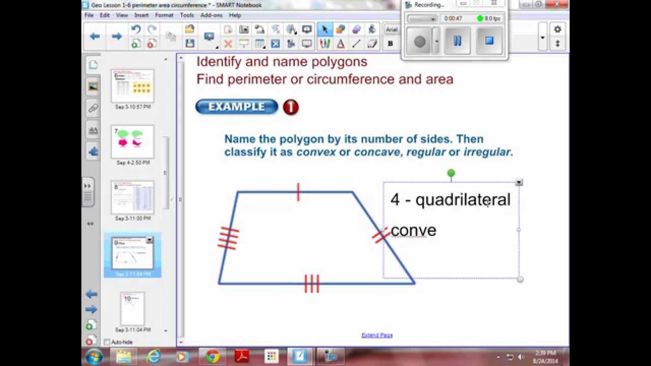Geometry 1-6 Example 1: Identify Polygons - YouTube